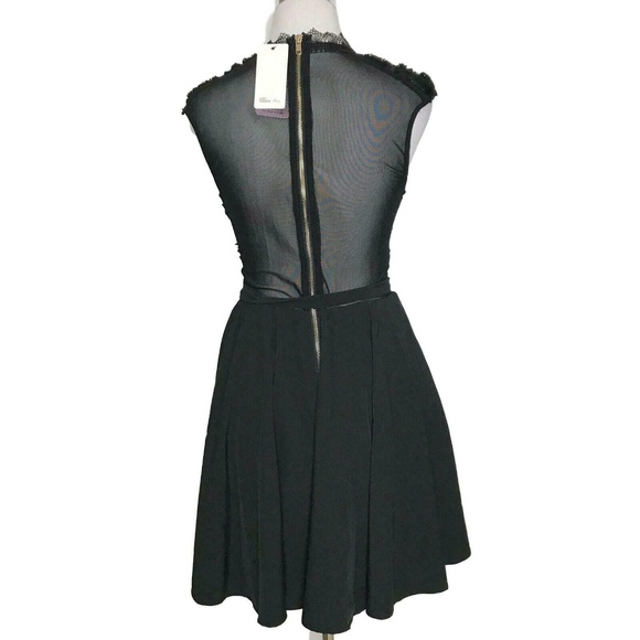 Clara Story | Dresses | Clara Story Dress Black Rosettes Sheer Bodice ...